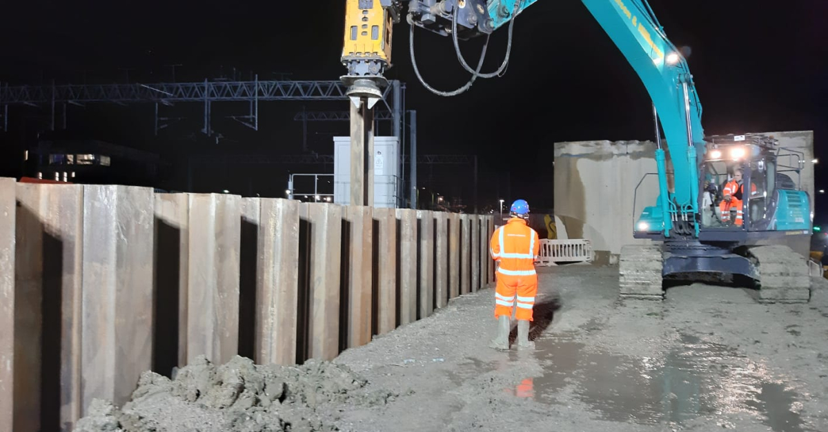 East West Rail Structures | CFA & Steel Sheet Piling | Movax Projects