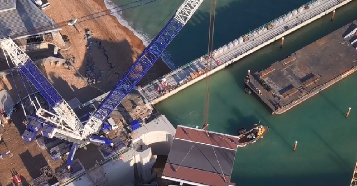 New Bascule Bridge and Lock Gates delivered to Western Docks ...